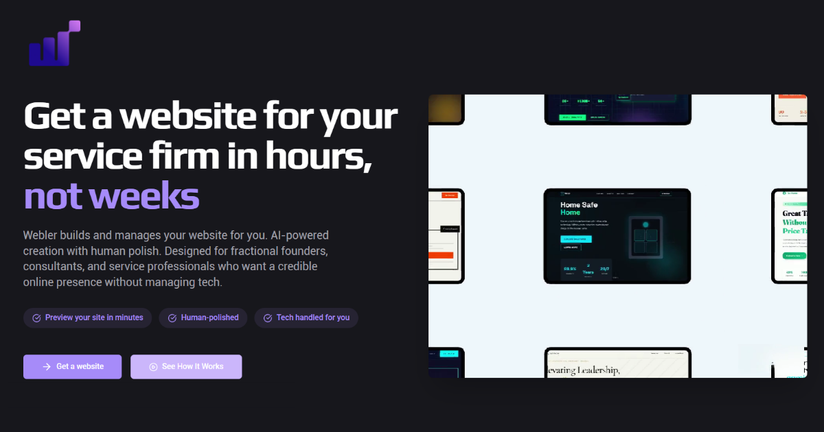Webler - AI-Powered Website Generation Platform